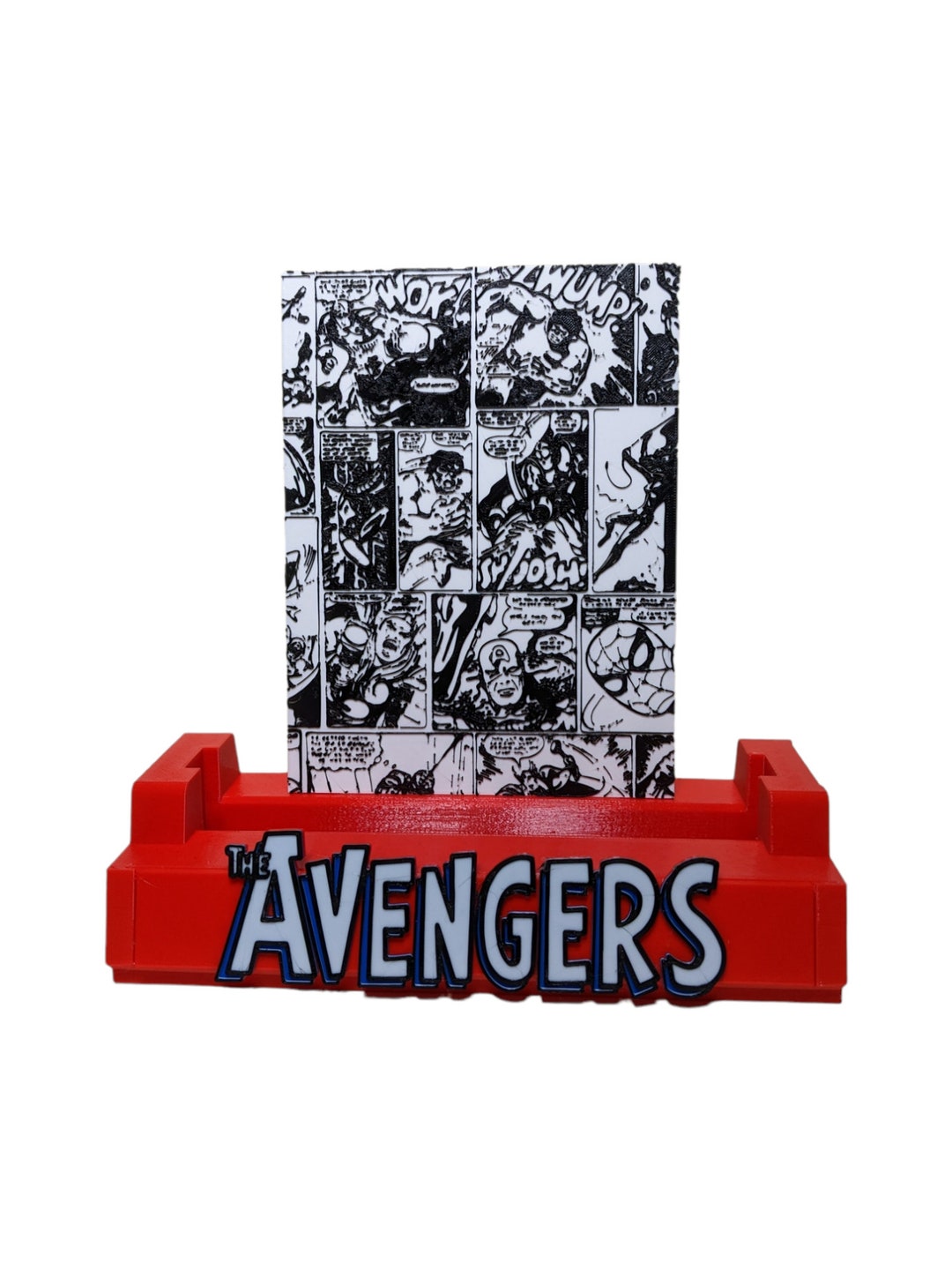 Avengers Comic Book Stand - Wall Mountable - LED Ready - Fits CGC, CBCS ...