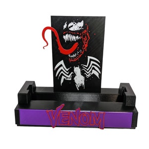 Venom Comic Book Stand - Wall Mountable - LED Ready - Fits CGC, CBCS ...