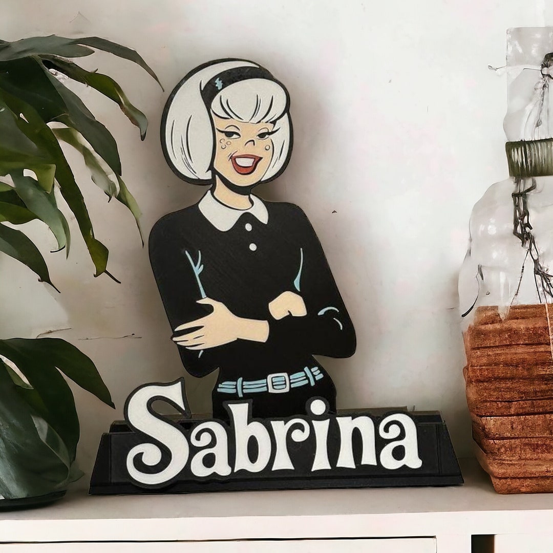 Sabrina From Archie Comics - Comic Book Stand - Wall Mountable -LED ...