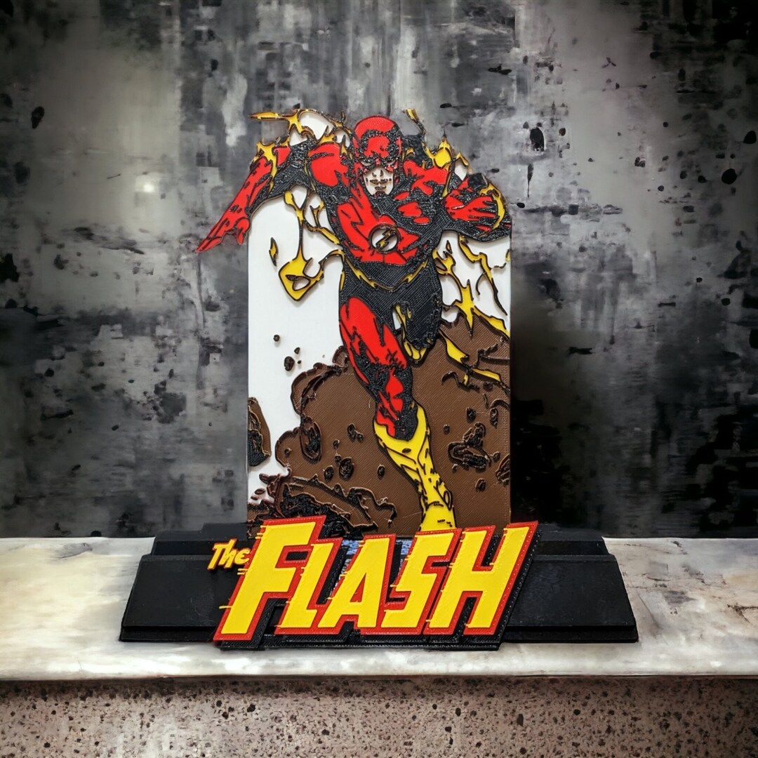 The Flash Comic Book Stands - Wall Mountable - LED Ready - Fits Graded ...