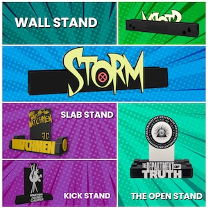 Venom Comic Book Stand - Wall Mountable - LED Ready - Fits CGC, CBCS ...