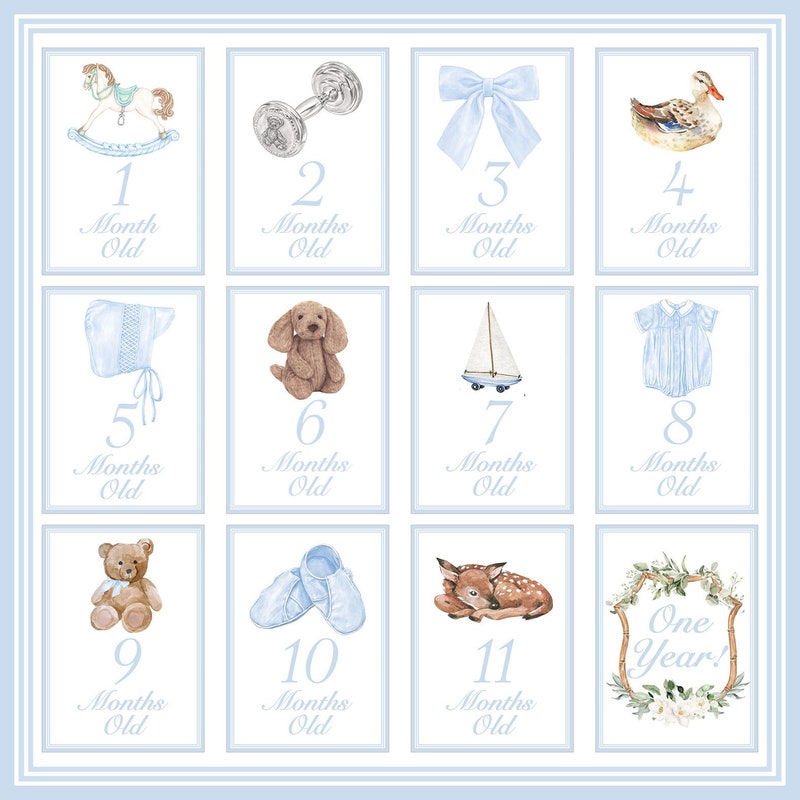 Baby Month Signs Boys - Etsy
