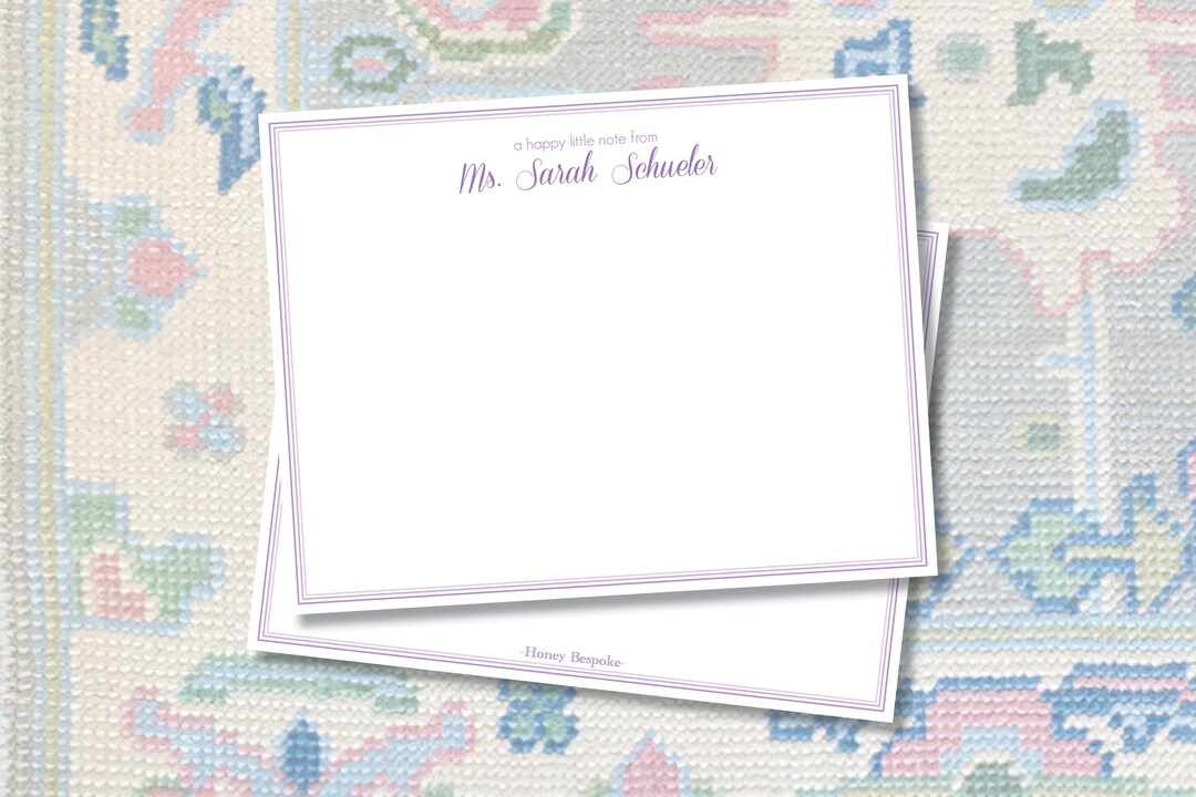 Customizable Colored Stationery / Grandmillennial Gift Idea / Classy ...