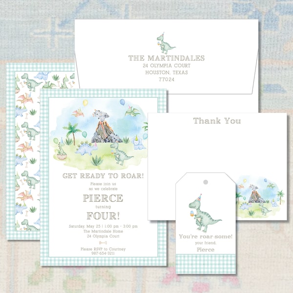 Preppy Invitation - Etsy