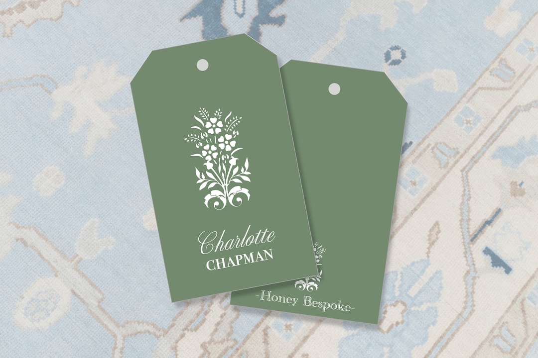 Elegant Gift Tags for Women / Monogram Gift Tags / Classy Wine Tags ...