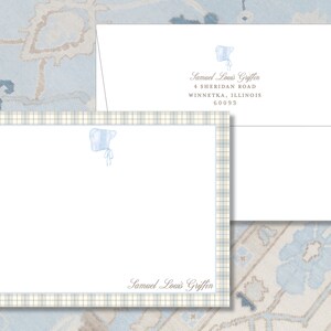 Personalized Boy Stationery / Boys Stationery Set / From the Nursery of ...