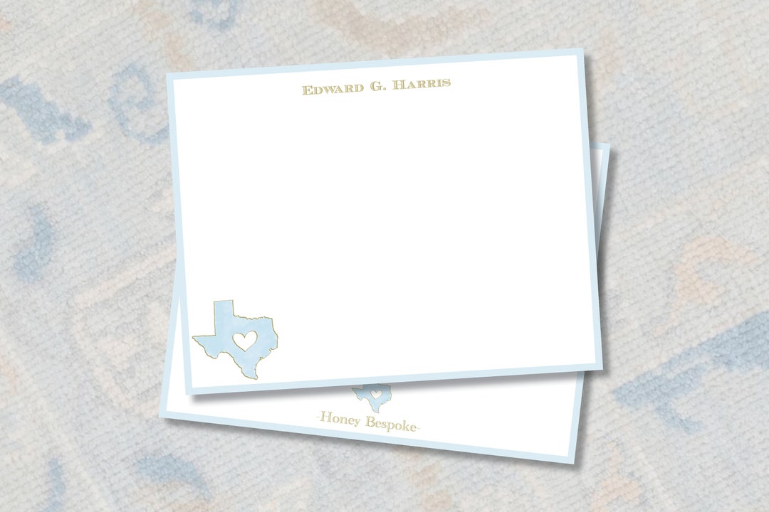 Personalized Texas Stationery / Boys Stationery Set / From the Nursery ...
