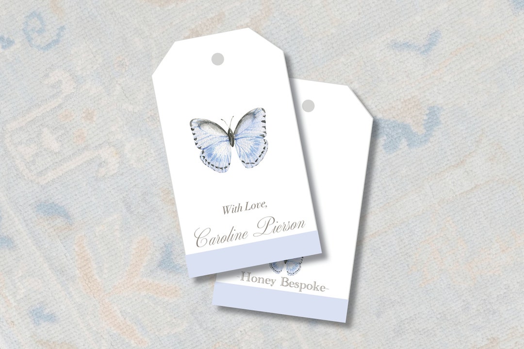 Watercolor Butterfly Gift Tag / Elegant Gift Tags / Butterflies ...