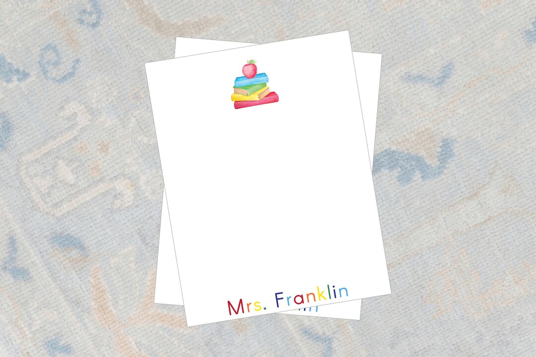 Personalized Abc's Notepad for Teacher / Custom Alphabet Notepad ...