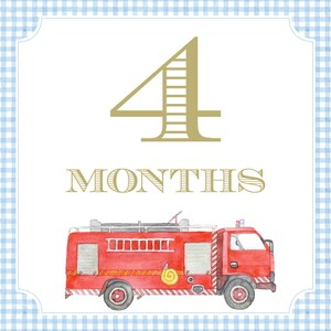 Preppy Baby Boy Milestone Cards / Watercolor Monthly Milestone / Baby ...