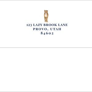 Personalized BYU Stationery/ BYU Cougars Stationery / Brigham Young ...