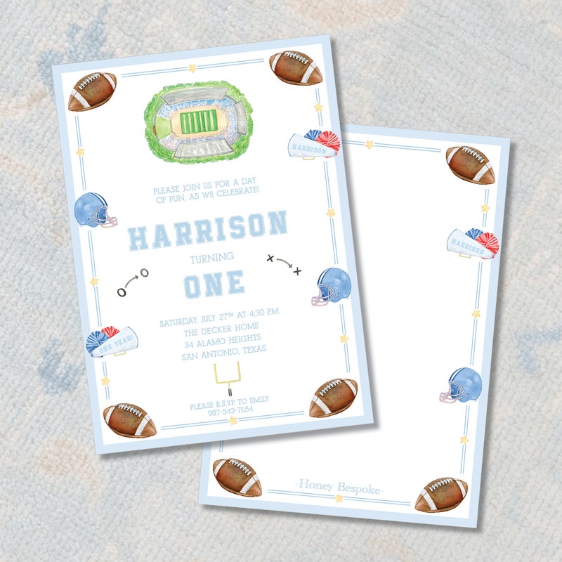 First Down Birthday Party - Etsy