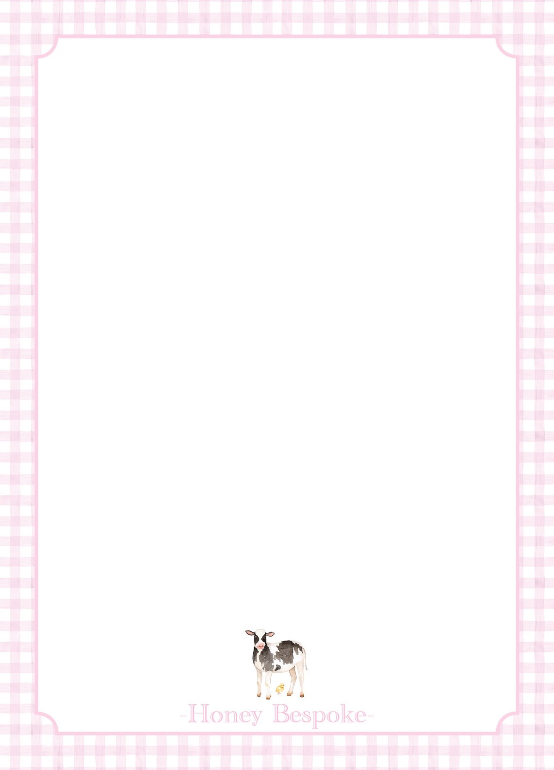 Pink Baa Moo Farm Animals Birthday Invitation / Farmer - Etsy