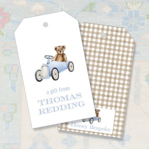 Teddy Bear Gift Tags / Teddy Bear Themed Gift Tags / Ralph Lauren Teddy ...