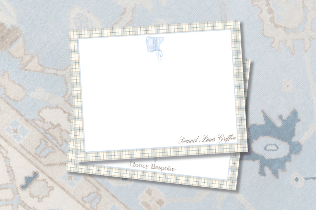 Personalized Boy Stationery / Boys Stationery Set / From the Nursery of ...
