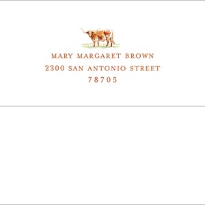 Personalized University of Texas Stationery / Texas Longhorns ...