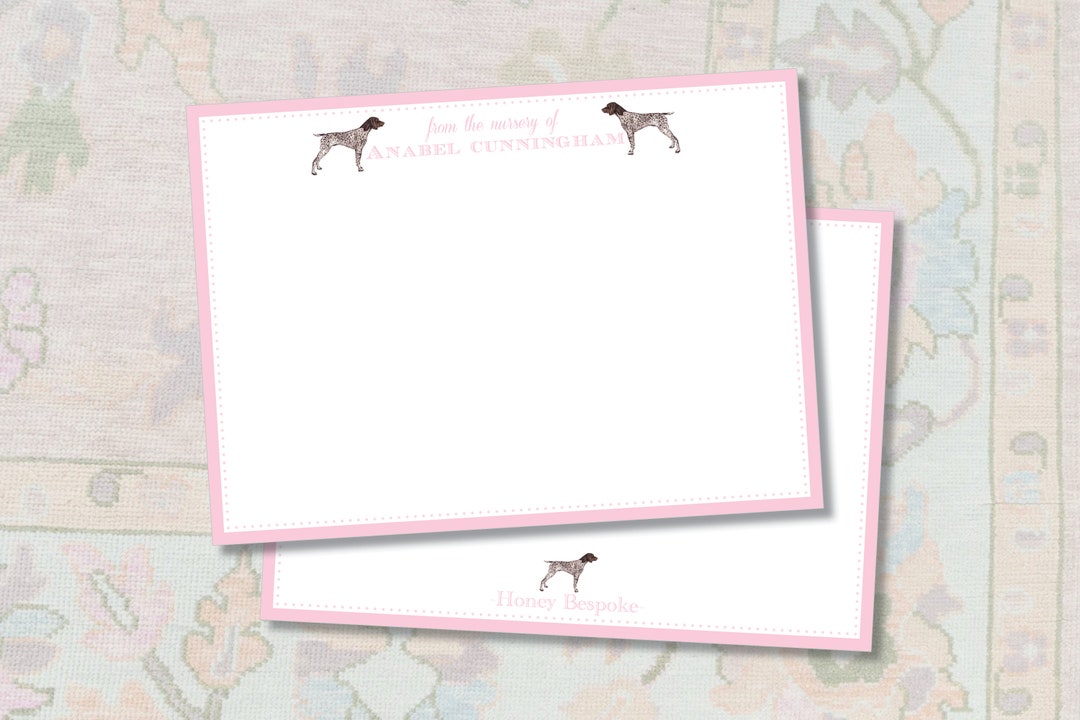 German Shorthaired Pointer Nursery Stationery / Notes From the Nursery ...