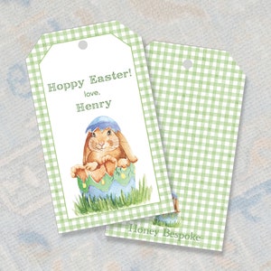 Easter Bunny Gift Tags / Easter Egg Gift Tags / Personalized Easter ...