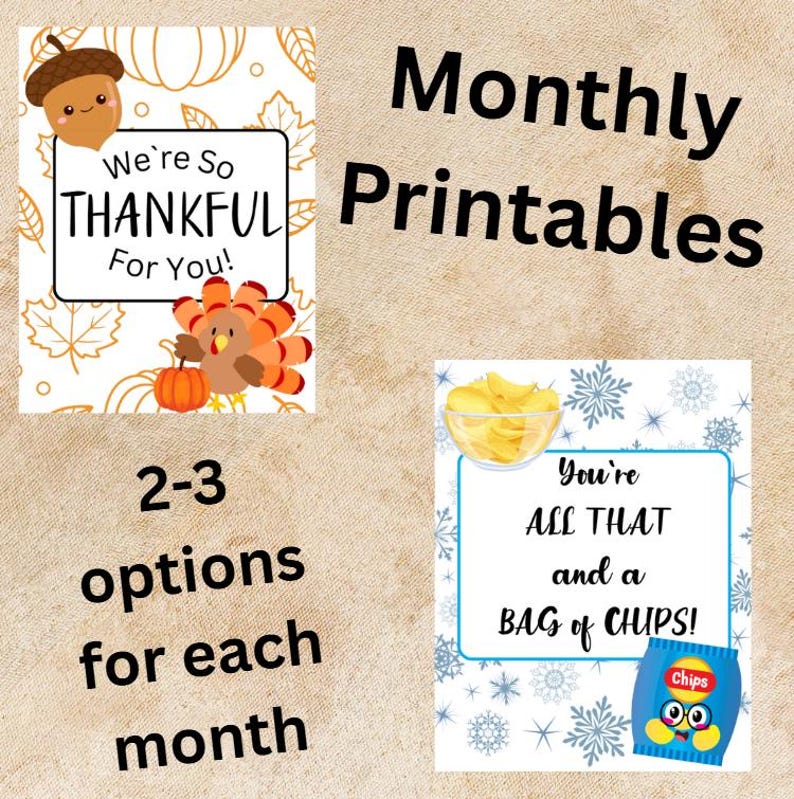 Monthly Staff Morale Posters | Teacher & School Staff Appreciation ...