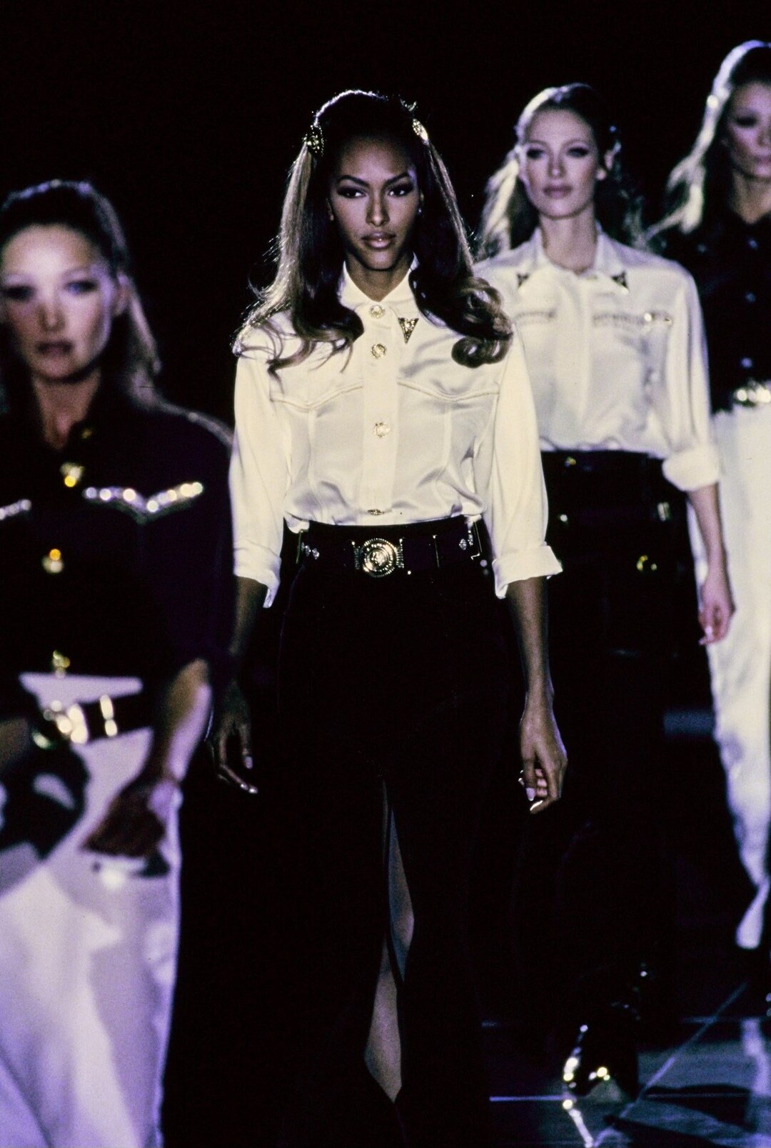 Gianni Versace Dress With Detachable Gold Clip From 1992 Iconic Western ...