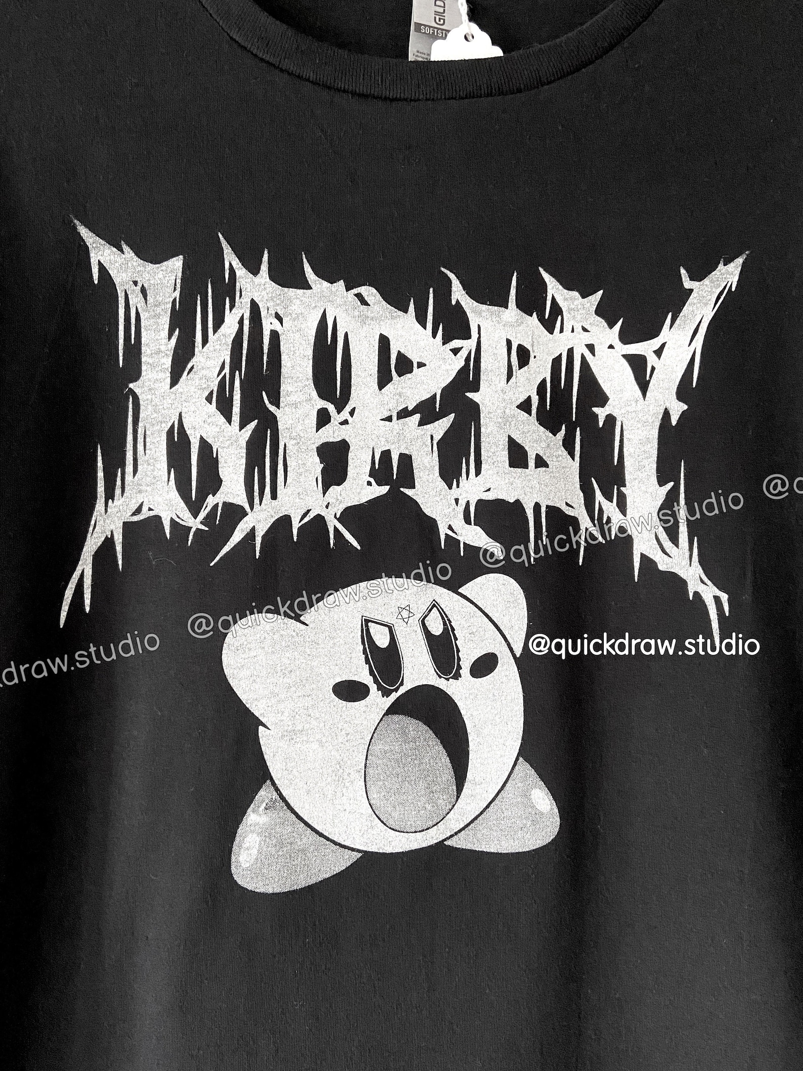 Black Metal Kirby Shirt Heavy Death Metal Alternative Funny - Etsy