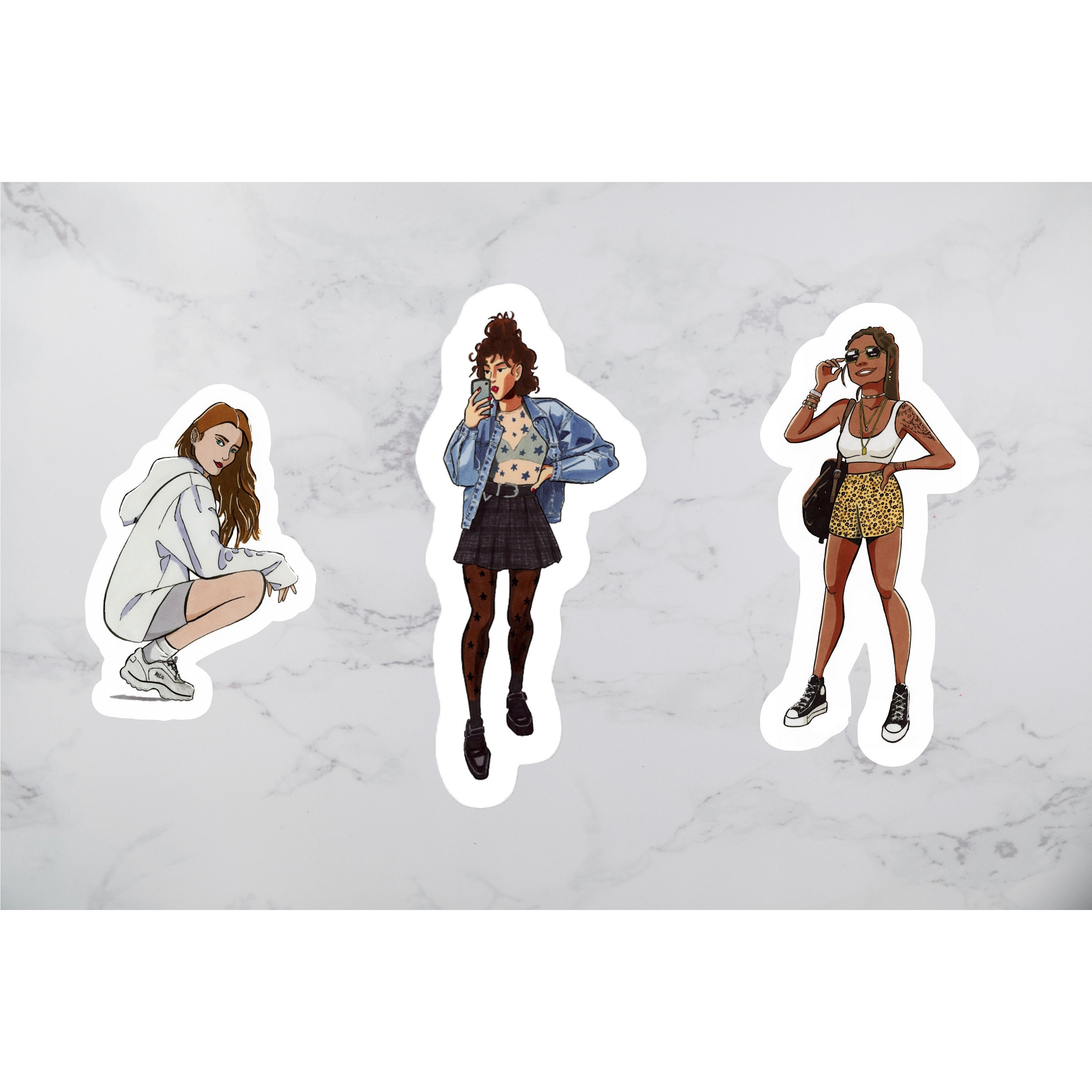 Downtown Girl Aesthetic, Pc Decal, Downtown Girl, Cute Girl Sticker ...