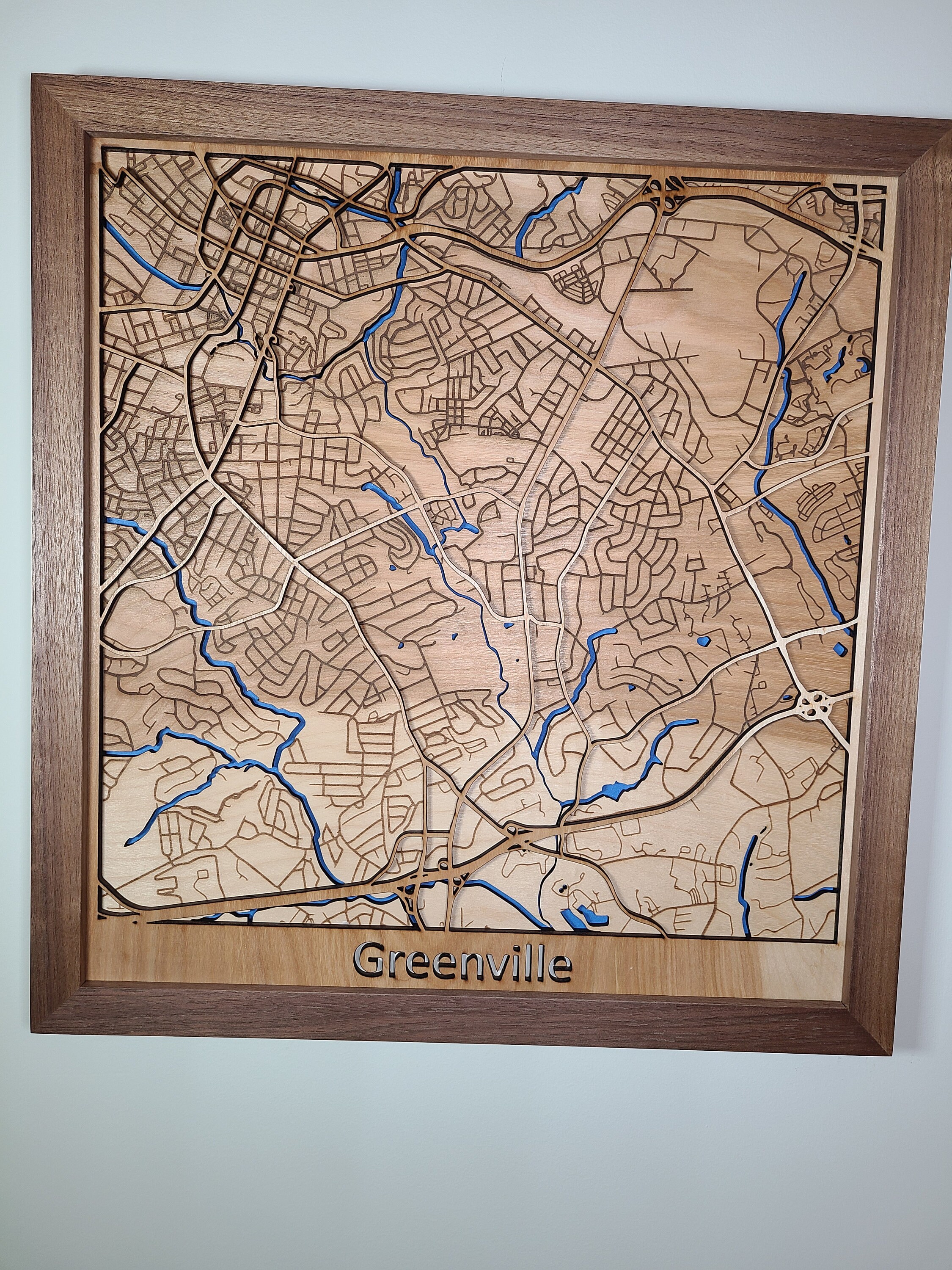 Custom Wood Map 5th Anniversary Gift - Etsy