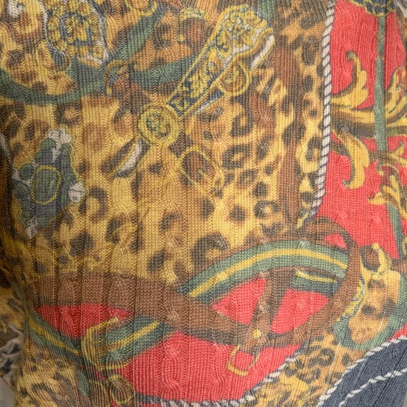 Panache Italy Vintage Women's Mixed Print Crewneck Sw… - Gem