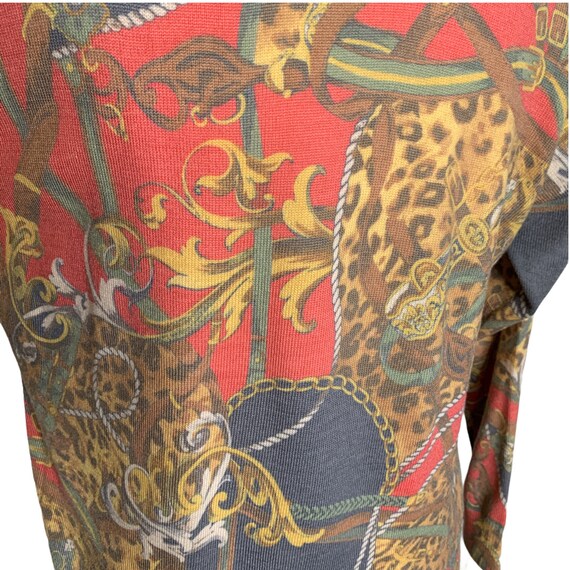 Panache Italy Vintage Women's Mixed Print Crewneck Sw… - Gem