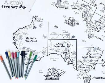 Australia Map Clock | Etsy Australia