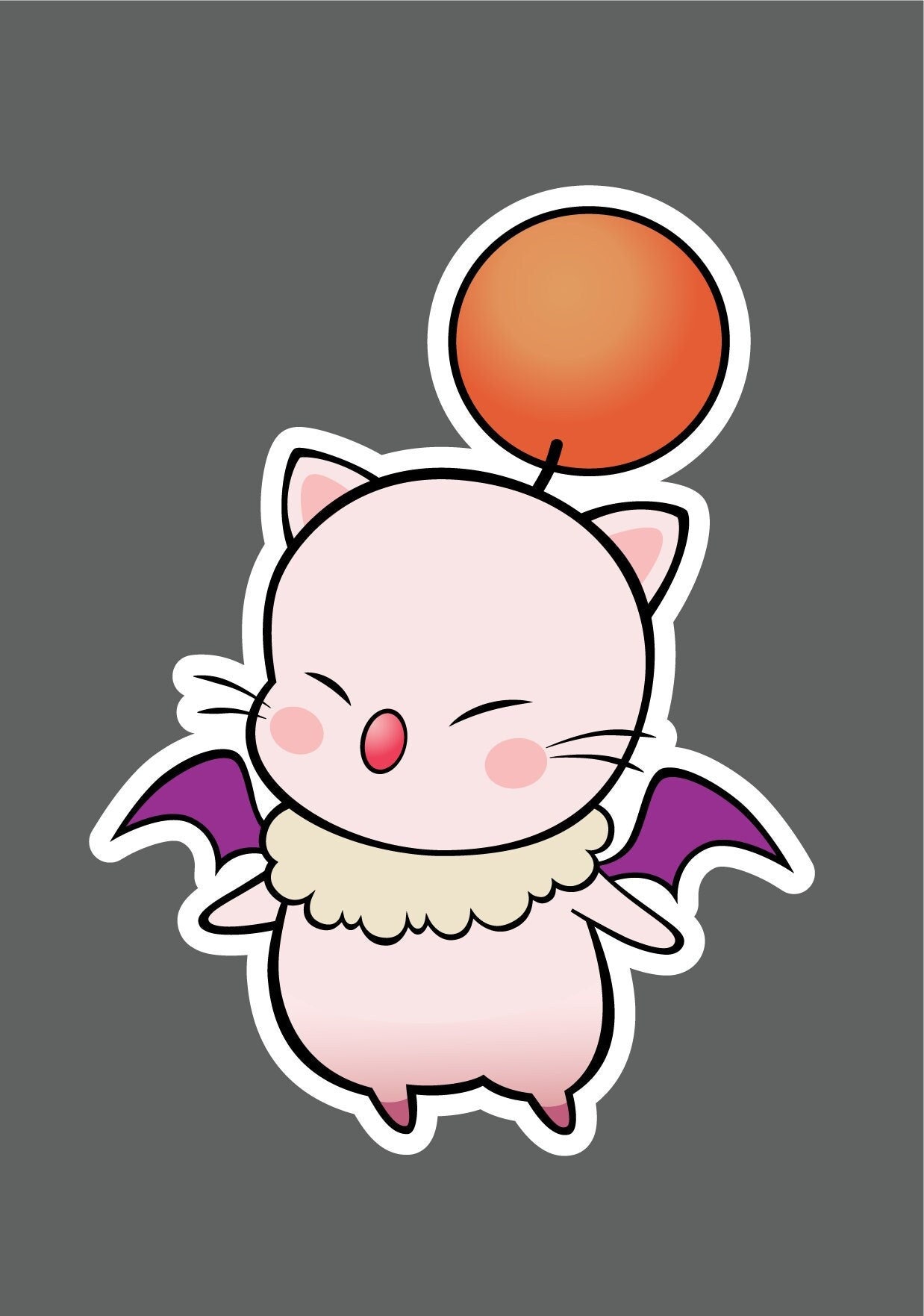 Final Fantasy Moogle Digital Art SVG Download - Etsy Singapore