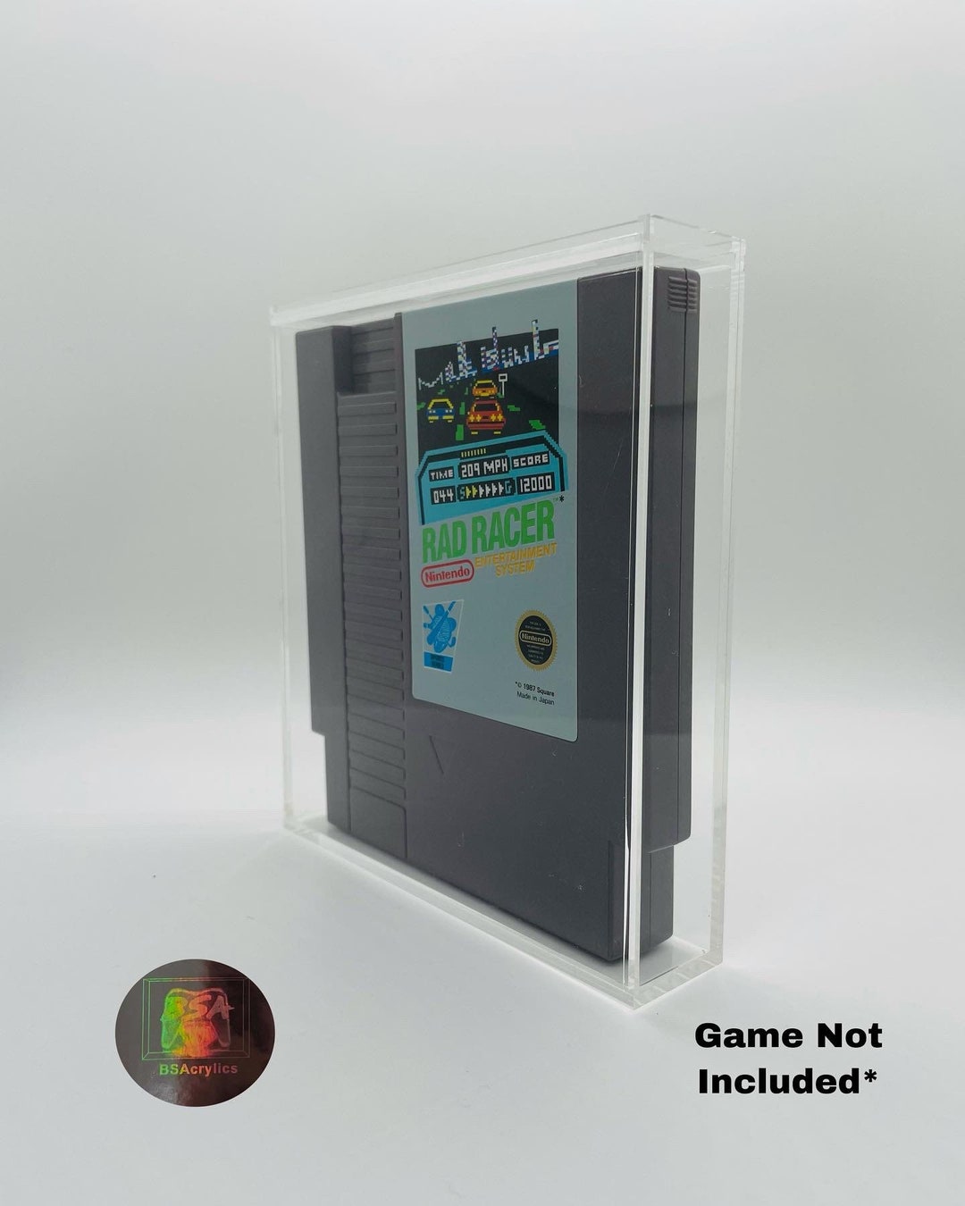 Nintendo NES Cartridge Video Game Acrylic Case Protector UV Resistant ...