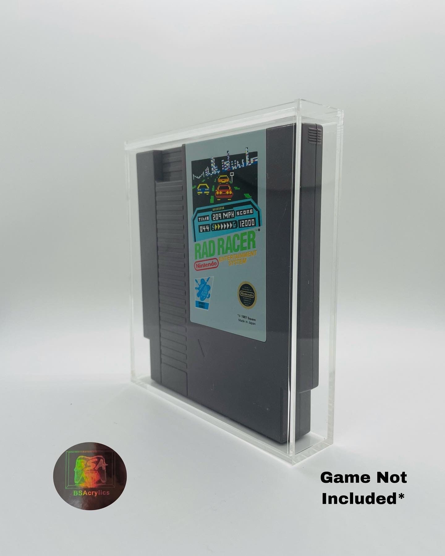 Nintendo NES Cartridge Video Game Acrylic Case Protector UV Resistant ...