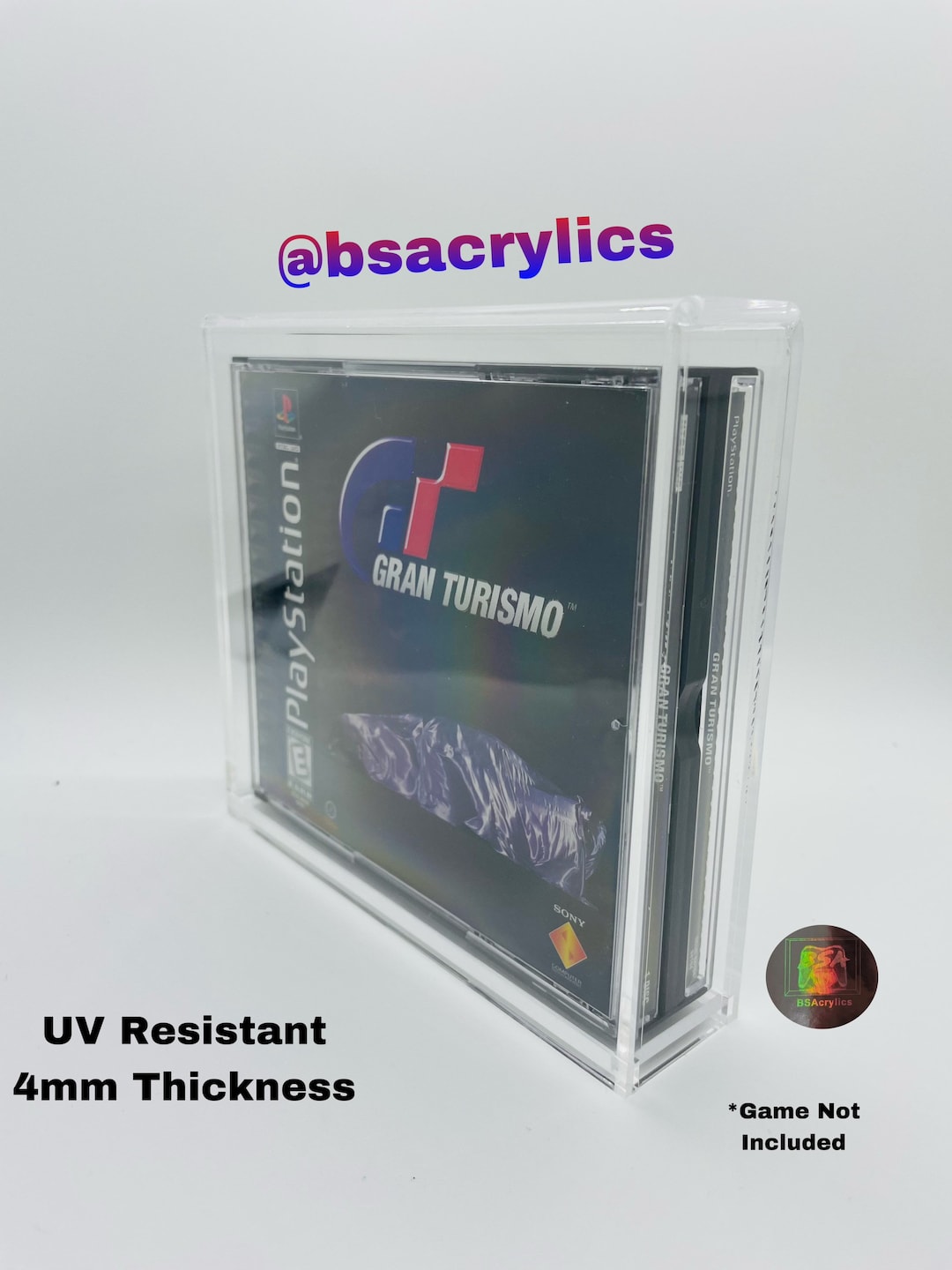 UV Resistant Playstation 1 PS1 Two Disc Video Game Acrylic Case ...