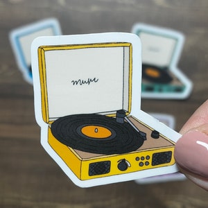 Record Player | Die Cut Vinyl Stickers - Etsy