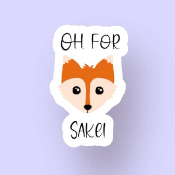 Oh for Fox Sake Bottle - Etsy