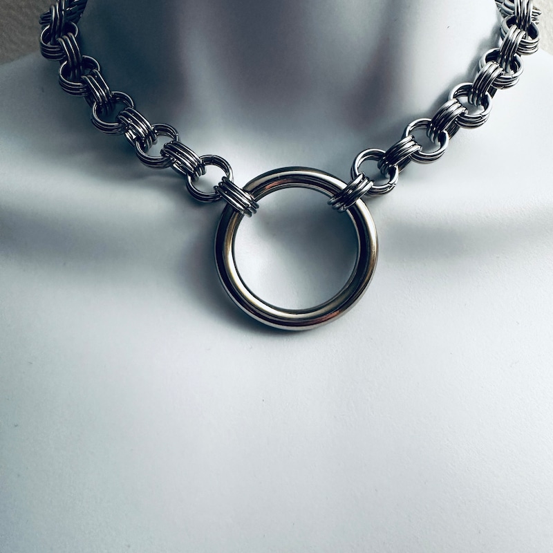 Chainmail Choker Titanium - Etsy