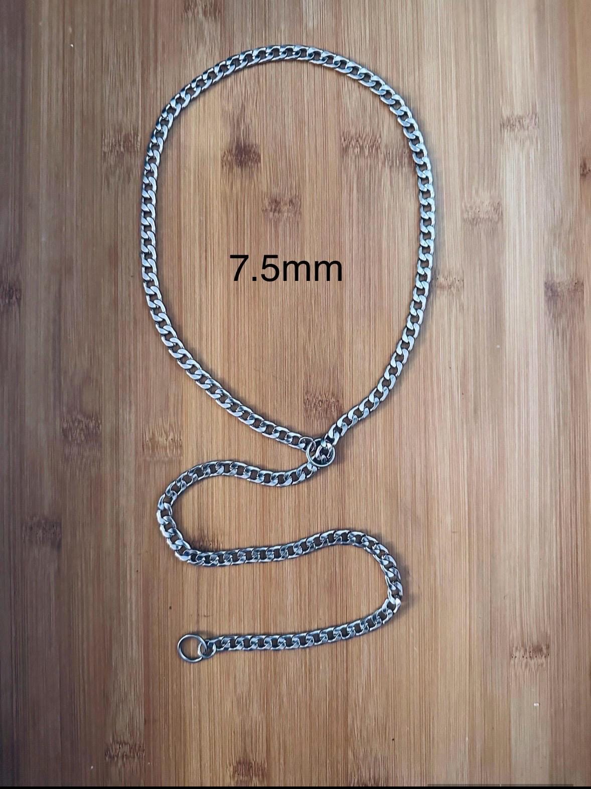 SLIP CHAIN Collar Lariat Necklace All Stainless Steel Extra Long ...