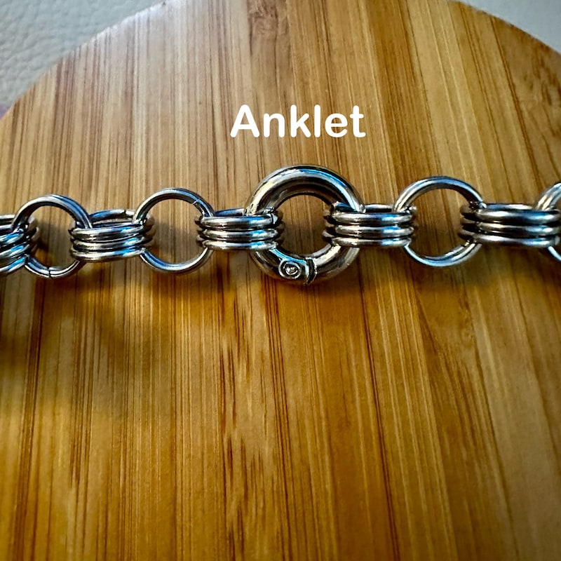 Chainmail Anklet - Etsy