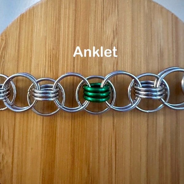Chainmail Anklet - Etsy
