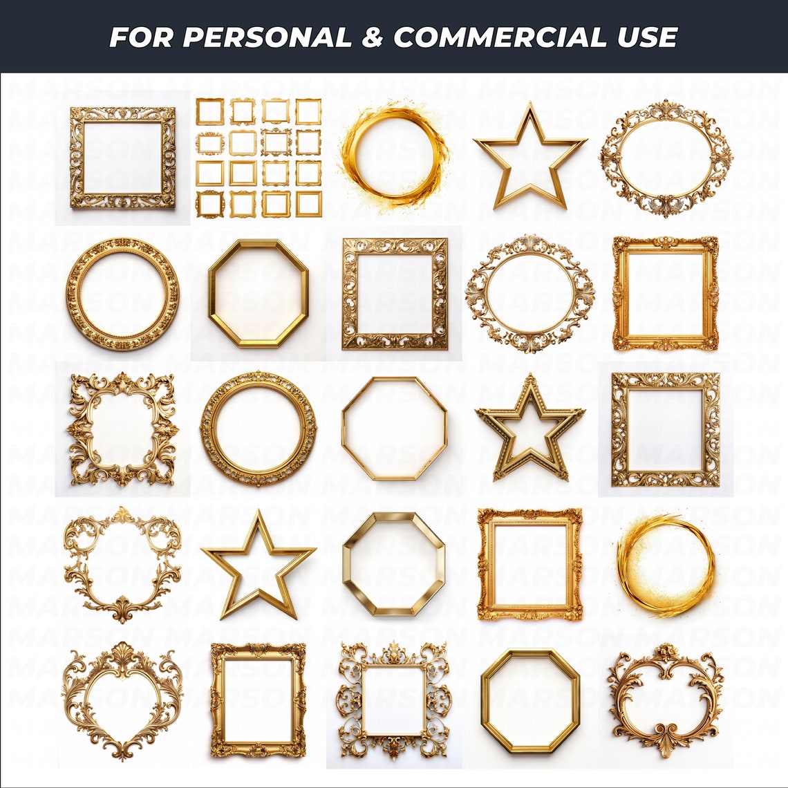 Golden Frames Clipart, Golden Frame, Gold Frame Clipart, Gold Frame Png ...