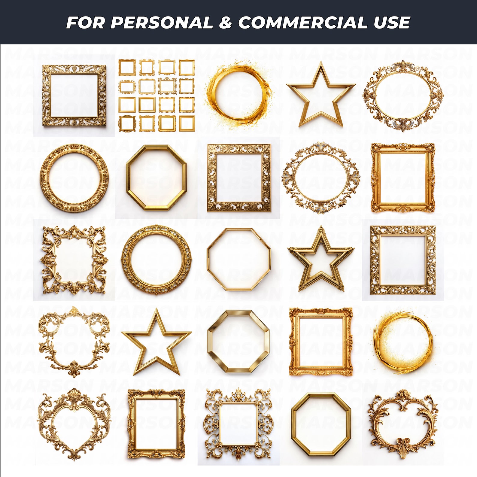Golden Frames Clipart, Golden Frame, Gold Frame Clipart, Gold Frame Png ...