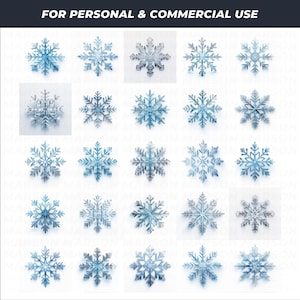 Snowflake Clipart, Christmas Clipart Snowflake, Cute Snowflakes Clipart ...