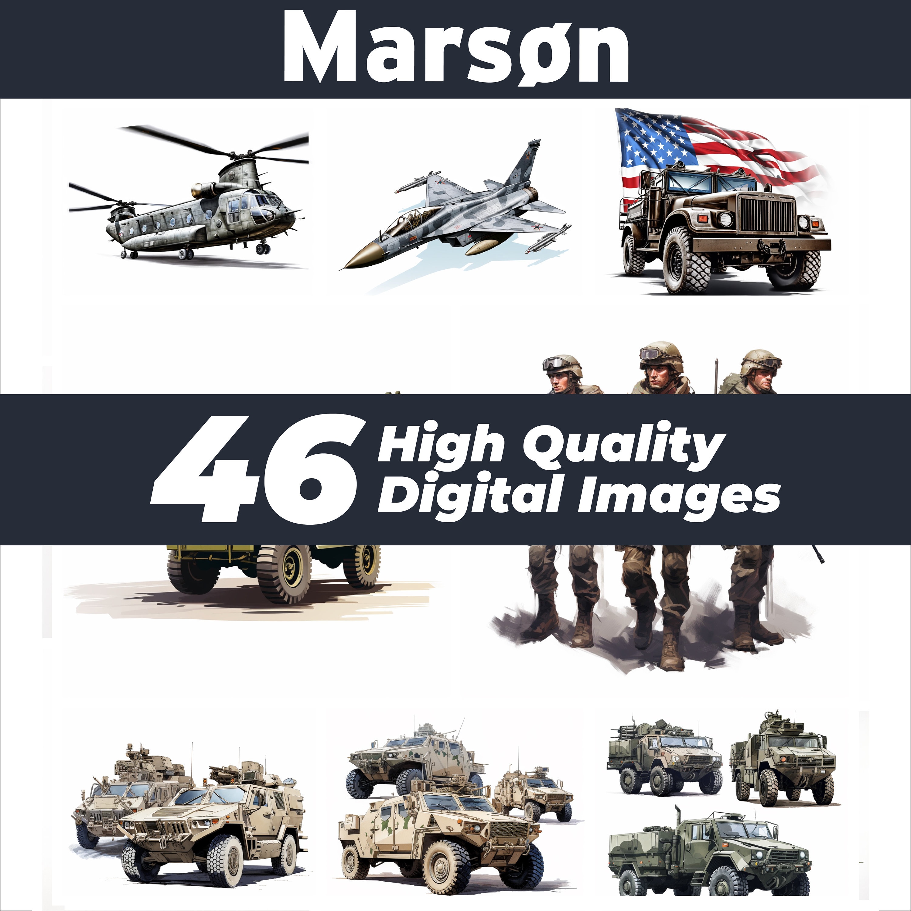 Military Vehicles Clipart, 46 PNG IMAGES, Instant Download, Army ...