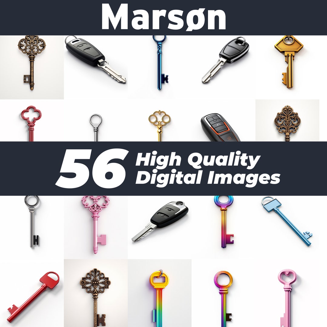 Vintage Keys PNG Clipart, Decorative Key Designs (digital Download) - Etsy