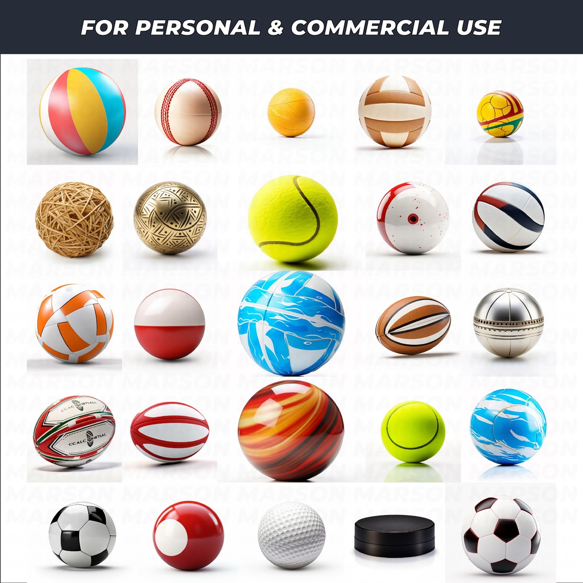 Sport Balls Clipart, Soccer Ball Clipart, Golf Ball Clipart, Football ...