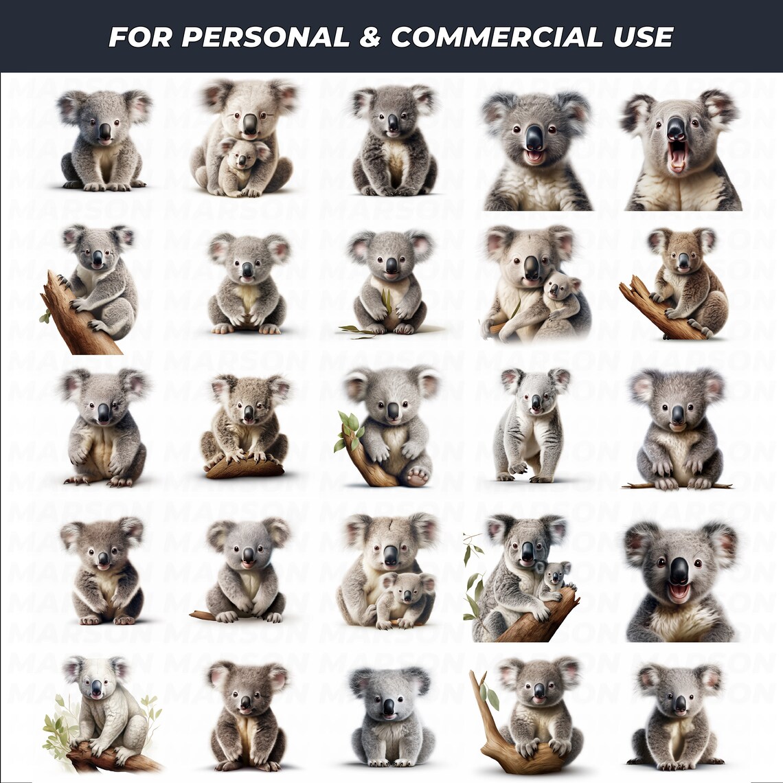 Koala Clipart, Koala Png, Watercolor Koala, Koala Svg, Australian ...
