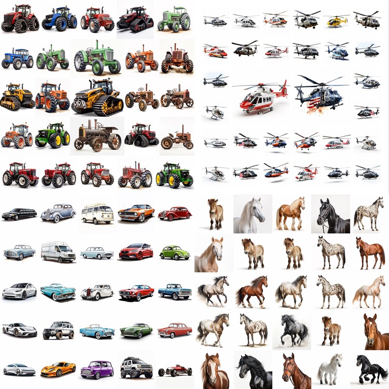 1000+ Vehicles Bundle, Ultra Bundle, Transportation Variety, Horse Png ...