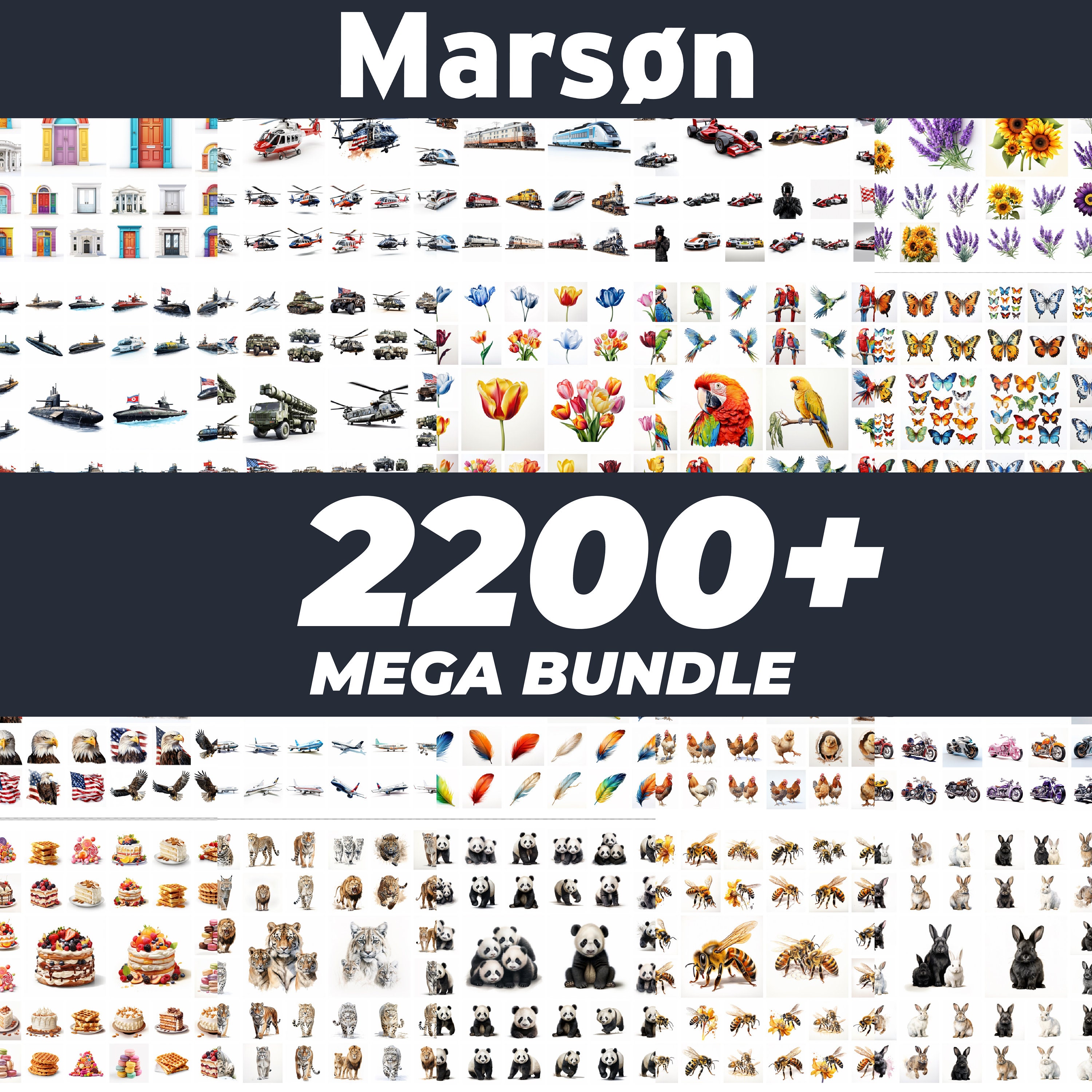 2200 Mega Bundle: Realistic PNG Images for Endless Creativity Nature ...
