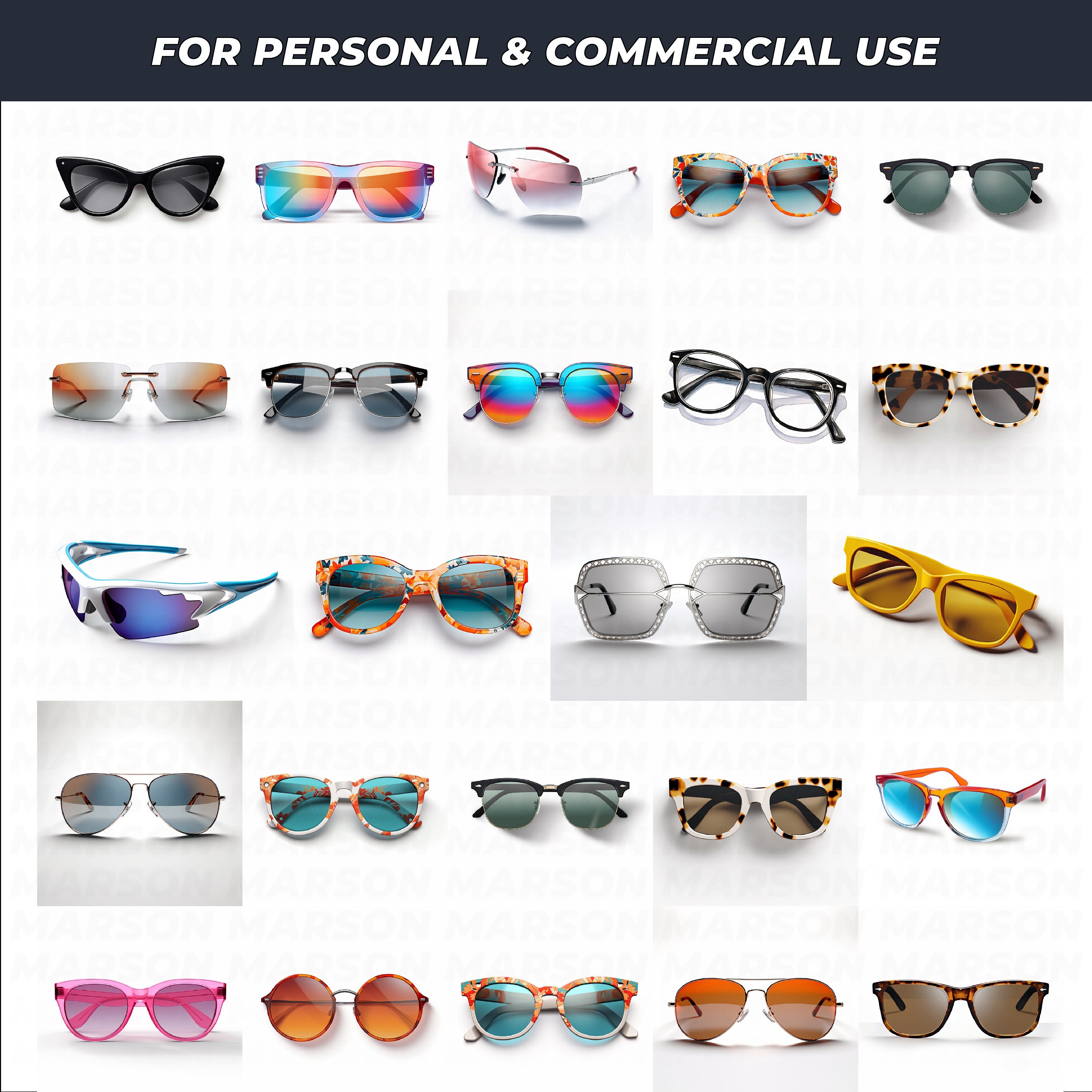 Sunglasses Clipart Bundle, Designer Eyewear PNG (digital Download) - Etsy